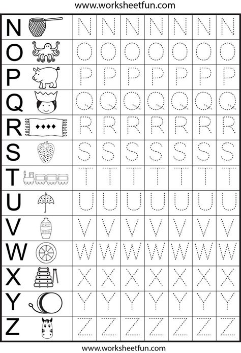 Fun Alphabet Tracing Activities For 5 Year Olds