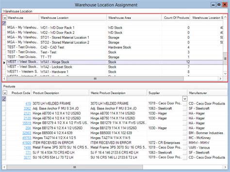 Using The Warehouse Location Assignment Window Comsense Help Center