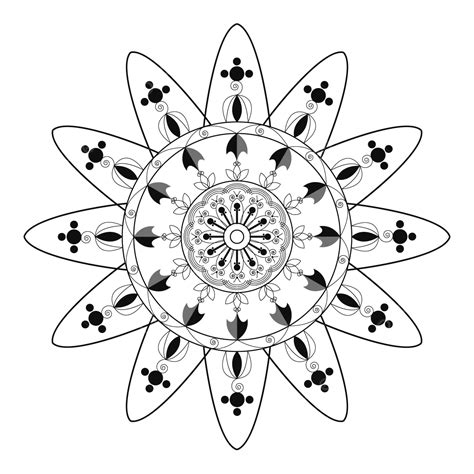 Vector Mandal Design Without Background Vector Mandal Mandal Design Art Mandal Design Png And