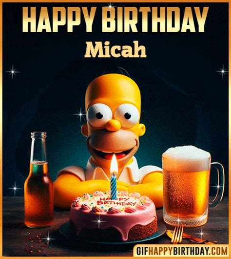 🎉 Happy Birthday Micah  🎂 Funny And Personalized Animated Wishes
