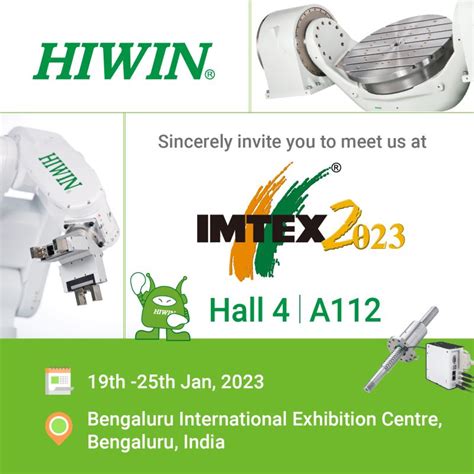 Hiwin Totalsolution Motioncontrol Linearmotion Imtex Imtex2023 Machinetool Manufacturing