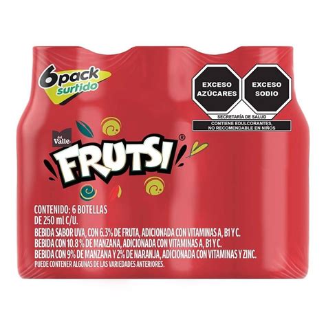 Bebida Frutsi Varios Sabores 6 Pack De 250 Ml C U Bodega Aurrera En Línea