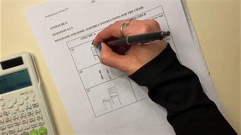 Maths Lit Paper 2 Nov 2021 Q43 Assembling A Chair And Following