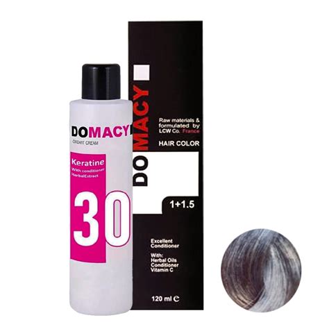 قیمت و خرید رنگ مو دوماسی شماره 5119 حجم 120 میلی لیتر رنگ زغال سنگی به همراه اکسیدان مدل 02 نه