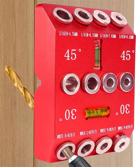 Diraeen 30 45 90 Angle Drill Guide Jig For Angled Holes And Straight