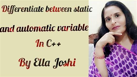 Differentiate Between Static And Automatic Variable In C C Classes