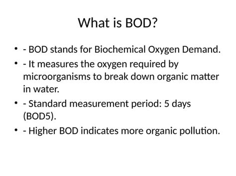 Bodandcodwaterqualityassessmentpptx