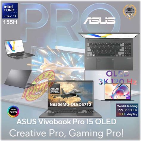 Jual Asus Vivobook Pro 15 Oled N6506mu Oleds712 Earl Grey [intel Core Ultra 7 155h Nvidia