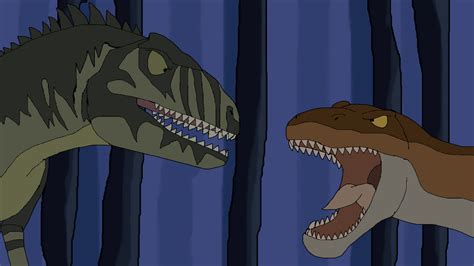 Rexy Vs Giganotosaurus Jw Horrid Henry Style By Francoraptor2018 On