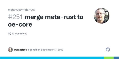 Merge Meta Rust To Oe Core Issue Meta Rust Meta Rust Github