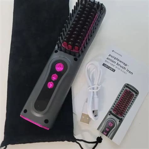 혼바디 퍼플랩 음이온 빗고데기 무선 스트레이트 컬링 뿌리볼륨 다운펌 고데기빗고데기혼바디퍼플랩무선고데기on Bunjang Global Site