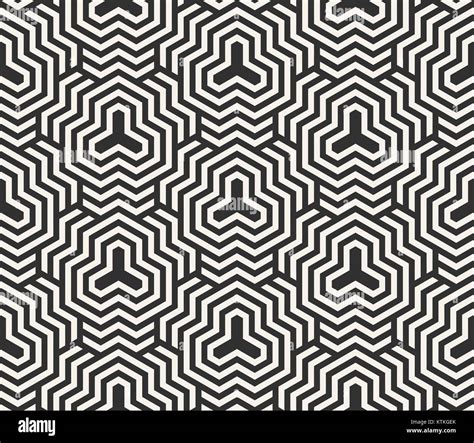 Vector Seamless Lines Pattern Modern Stylish Triangle Shapes Texture Repeating Geometric Tiles