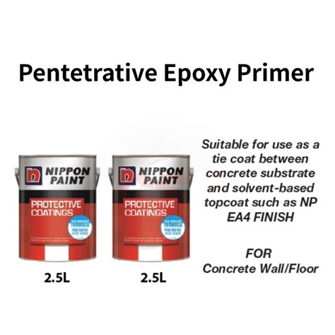 Nippon 5l Penetrative Epoxy Primer C W Hardener 5l Cat Lantai Undercoat