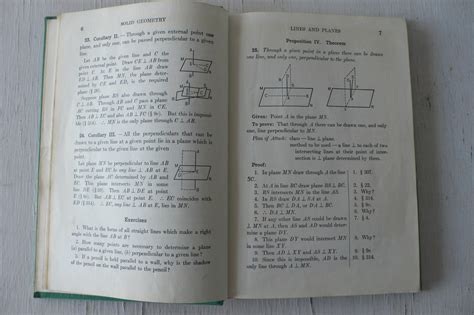 Vintage Textbook Solid Geometry New Edition 1958 Free Etsy