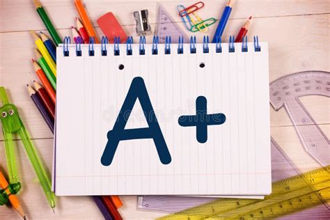 Composite Image Of A Plus Grade Stock Illustration Illustration Of