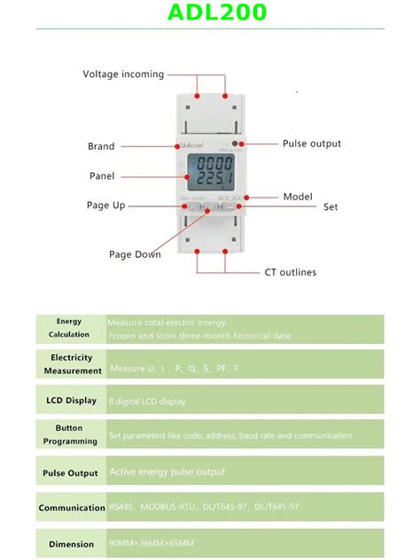 Data Logger Single Phase Power Meter China Electricity Meter And Electric Meter