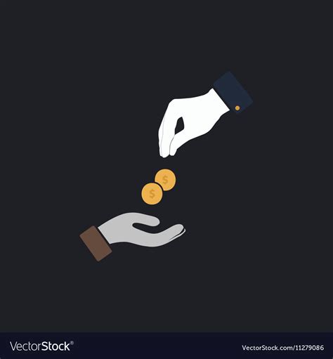 Alms Computer Symbol Royalty Free Vector Image