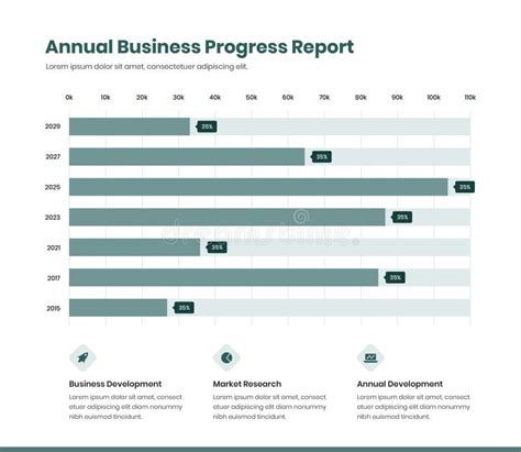 Data Presentation Simple Monochromatic Horizontal Bar Chart Design With Data Visualization Stock