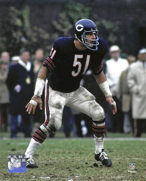 Chicago Bears Dick Butkus Hall Of Fame Linebacker 8x10