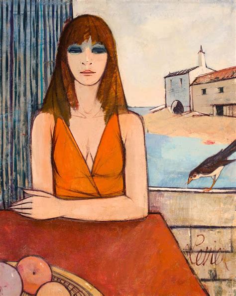 Charles Levier French 1920 2003 Large Watercolor And Ink