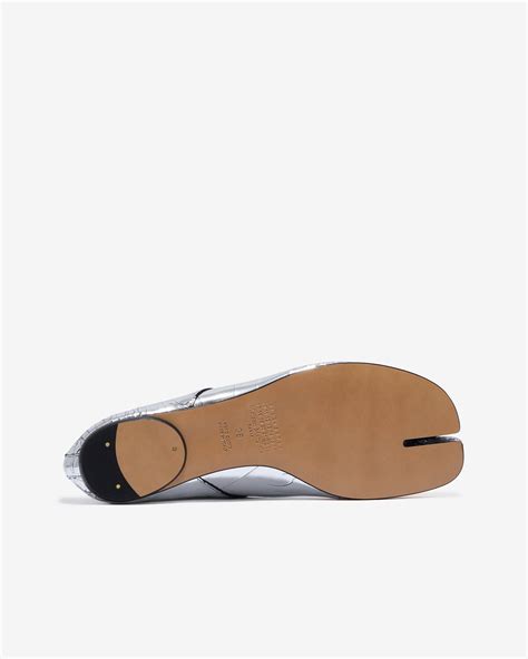 Maison Margiela Womens Tabi Ballet Shoe Silver Dover Street Market London