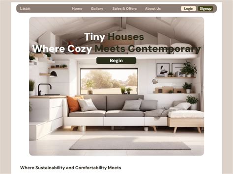 Modern Tiny Houses Interior Design By Pixelsculpt On Dribbble