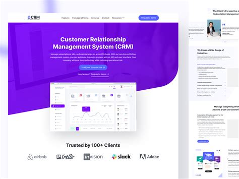 Crm Website Template By Jahedul Islam On Dribbble