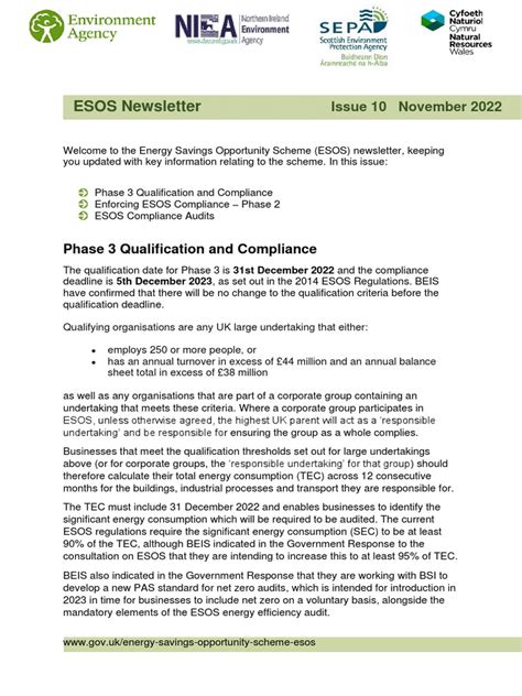 Esos Newsletter Issue 10 November 2022 Pdf Regulatory Compliance