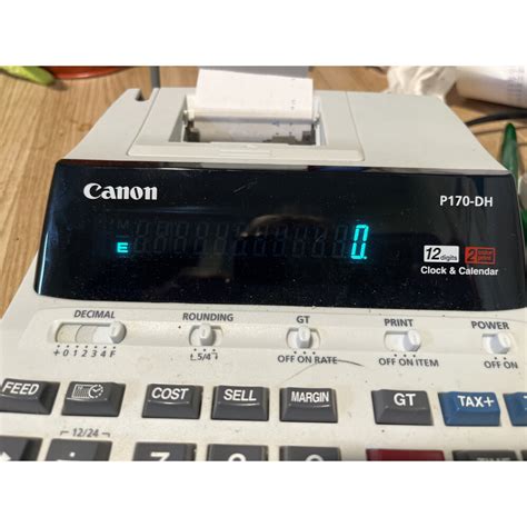 Canon P170 Dh User Manual 4 Pages