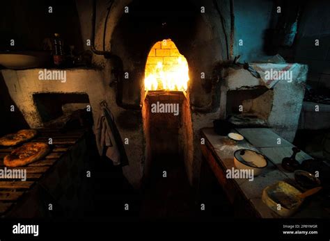Obi Non Bread Being Baked In A Small Bakery In The Old City Of Bukhara