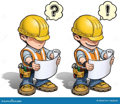 Construction Worker Cartoon Characters