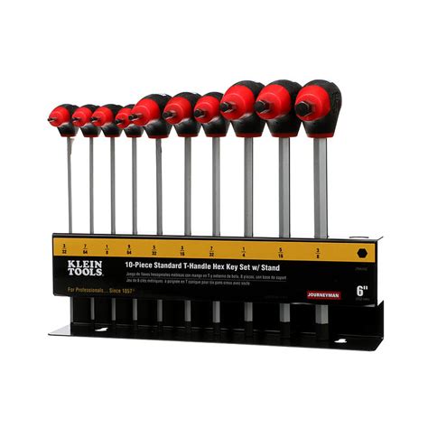 Klein Tools Jth610e T Handle Set With Stand Sae 6 Blade 10 Pc Firefold