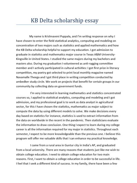 Essay For Scholarship Pdf Statistics Analytics