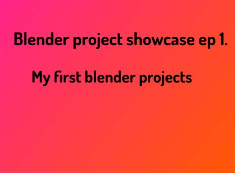 First Blender Project Ever By Hypefocus