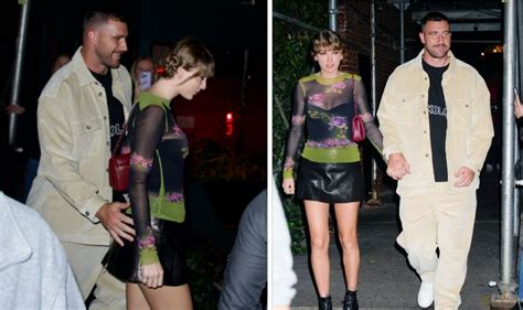 Travis Kelce Grabs Taylor Swifts Butt As The Pair Pack On The Pda On