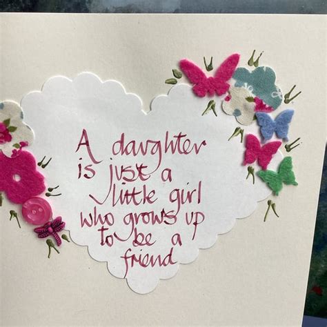 Handmade Birthday Carddaughters Birthdaybirth Folksy