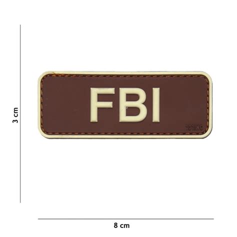 Patch 3d Pvc Fbi