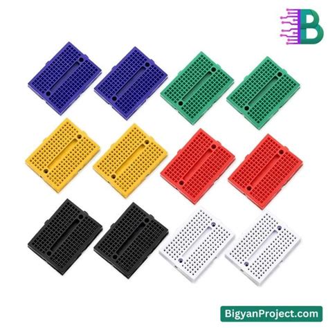 Buy Mini Breadboard 170 Points Solderless Prototyping Board Color White