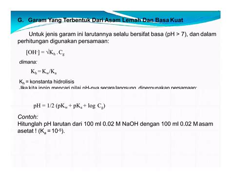 Ph Buffer Dan Hidrolisis Garampptx