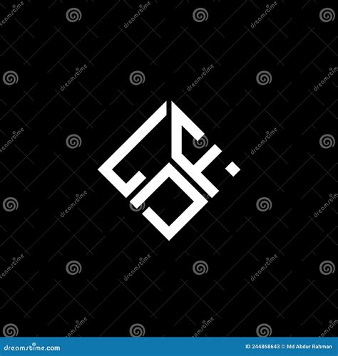 Ldf Letter Logo Design On Black Background Ldf Creative Initials Letter Logo Concept Stock