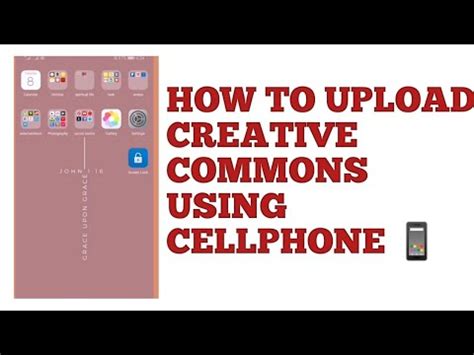 PAANO MAG-UPLOAD NG CREATIVE COMMONS GAMIT LANG ANG CELLPHONE (MAS MALINAW NA TUTORIAL) ️ - YouTube