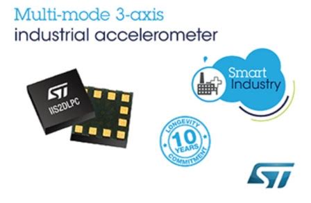 Mode Changing MEMS Accelerometer From STMicroelectronics Combines High Measurement Resolution