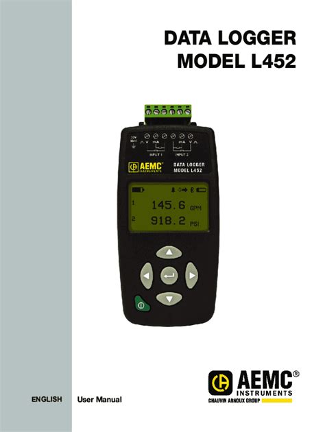 Fillable Online Aemc Instruments Aemc L261 Ac Voltage Data Logger Fax Email Print Pdffiller