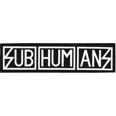 Subhumans Text Logo Screenprinted Patch 2 12 X 9 14 Pirates