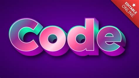 Code Text Effect Generator