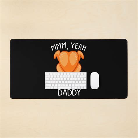 Mmm Yeah Stuff Me Daddy Funny Thanksgiving Roasted Turkey Poster For