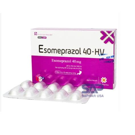 Esomeprazol 40 - HV (H/30v) – DƯỢC PHẨM SAPHAR USA