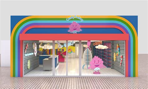 Creative And Colorful Candy Display Cabinet Unique Shape Candy Display Showcase In Candy Shop