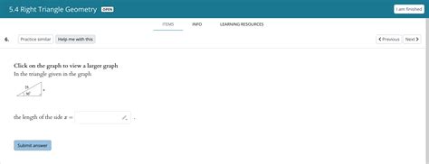 Solved 54 Right Triangle Geometry Open I Am Finished 6