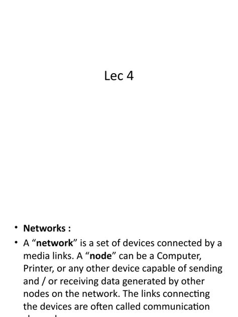 Lec 4 | PDF | Network Topology | Computer Network